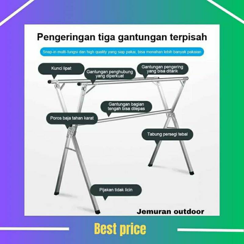 Jual JEMURAN OUTDOOR (portable) | Shopee Indonesia