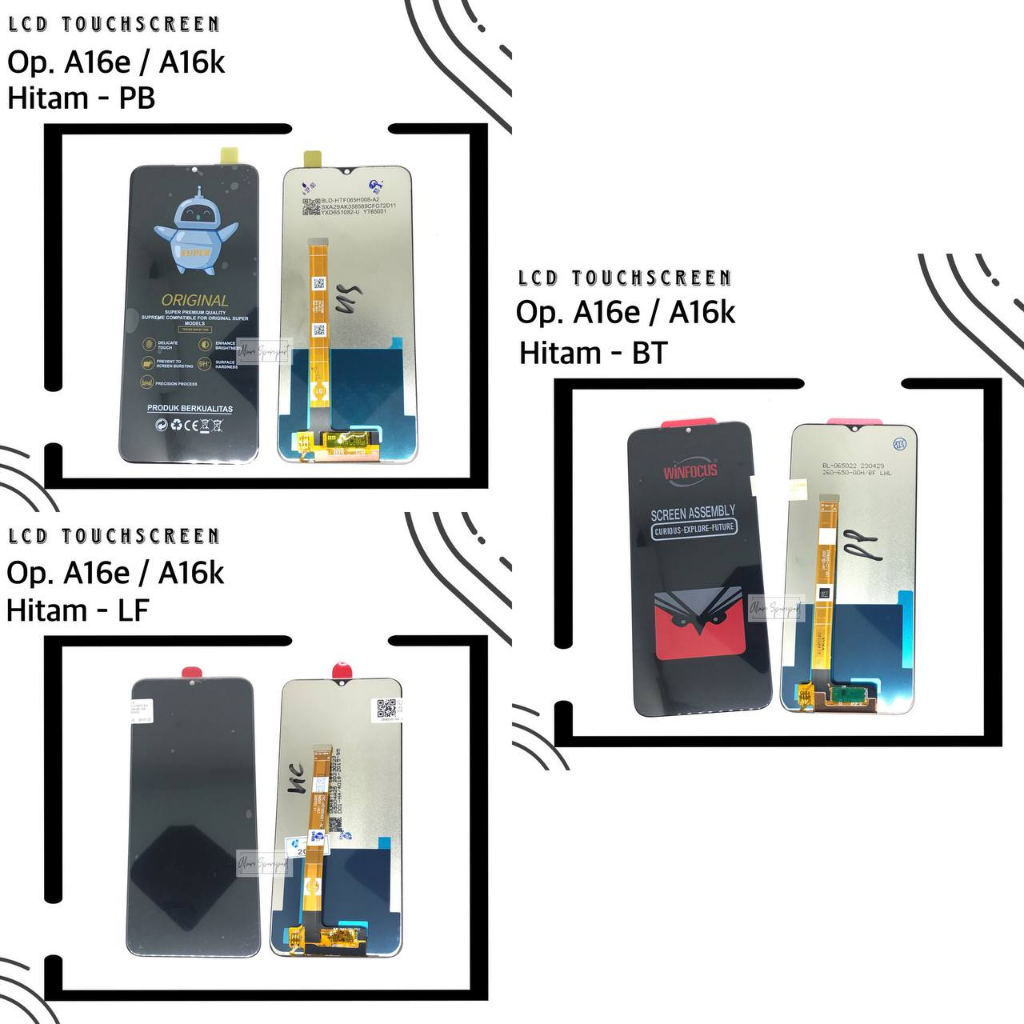 Jual LCD TOUCHSCREEN OPPO A16E / A16K CPH2421 CPH2439 FULLSET | Shopee ...