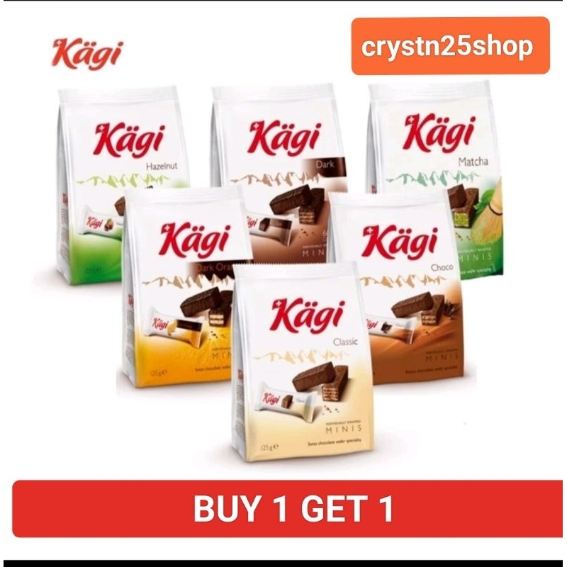 Jual KAGI minis chocolate waffle kagi chocolate asl swiss 125gr ...