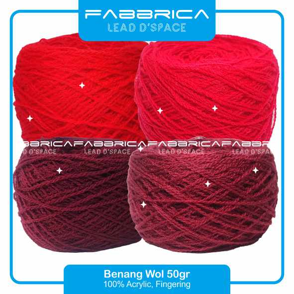 Jual Fabbrica - Benang Rajut Wool Vonel Wol 50gr Siet Yarn Untuk ...