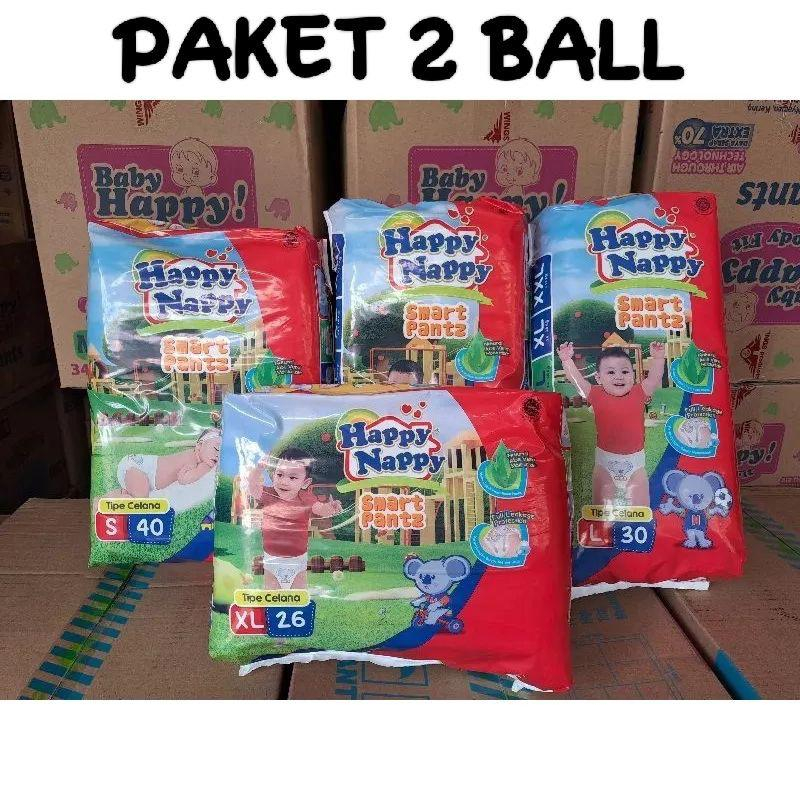 Jual 2 Ball Happy Nappy Pants S M L XL XXL -Popok Happy Nappy Tipe ...