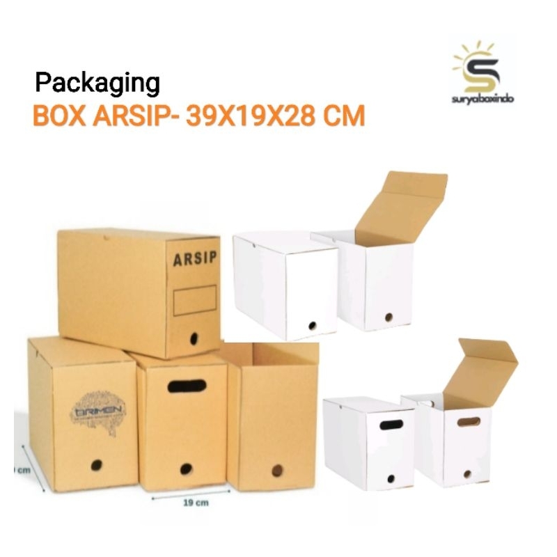 Jual Box Arsip 39x19x28 cm/Kardus arsip/Box File/Document | Shopee ...