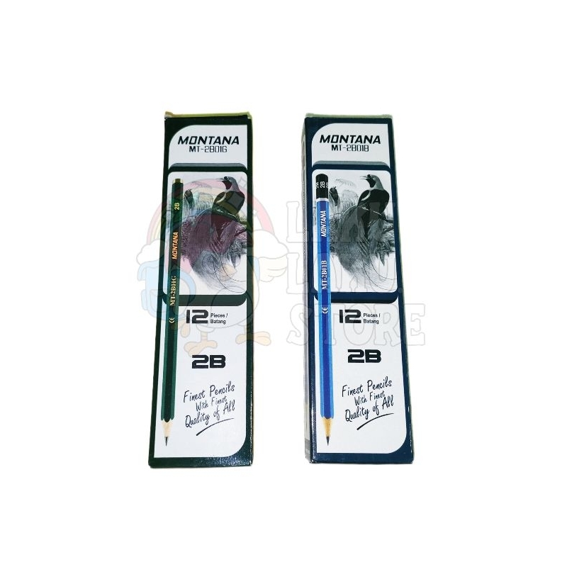 Jual [1PAK=12PC] PENSIL 2B/ PENSIL 2B MONTANA/ PENSIL MONTANA/ PENSIL ...