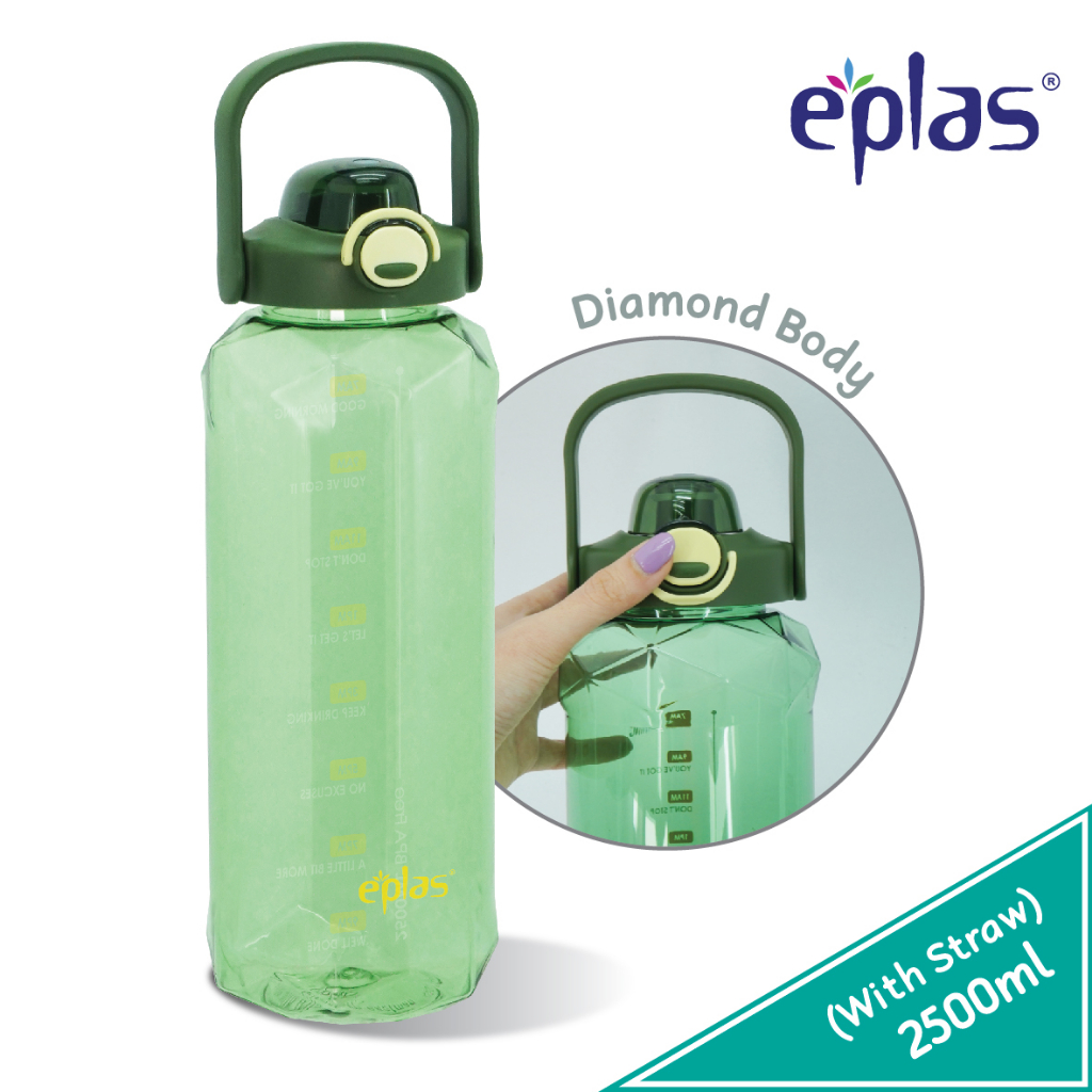 Jual EPLAS Botol Minum 2L dan 2,5L Motif Diamond Bahan Tritan Botol Air ...
