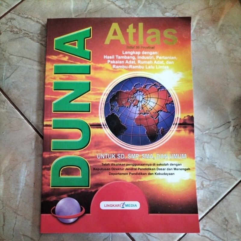 Jual ATLAS DUNIA EDISI 38 PROVINSI INDONESIA | Shopee Indonesia