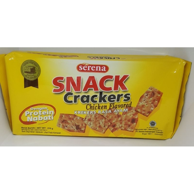 Jual Serena Snack Crackers Chicken Flavored Dengan Protein Nabati ...