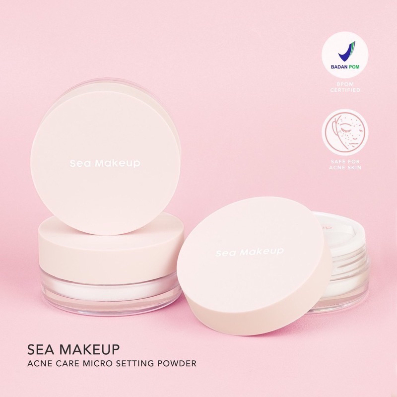 Jual Sea Makeup Acne Care Micro Translucent Setting Powder Loose Powder ...