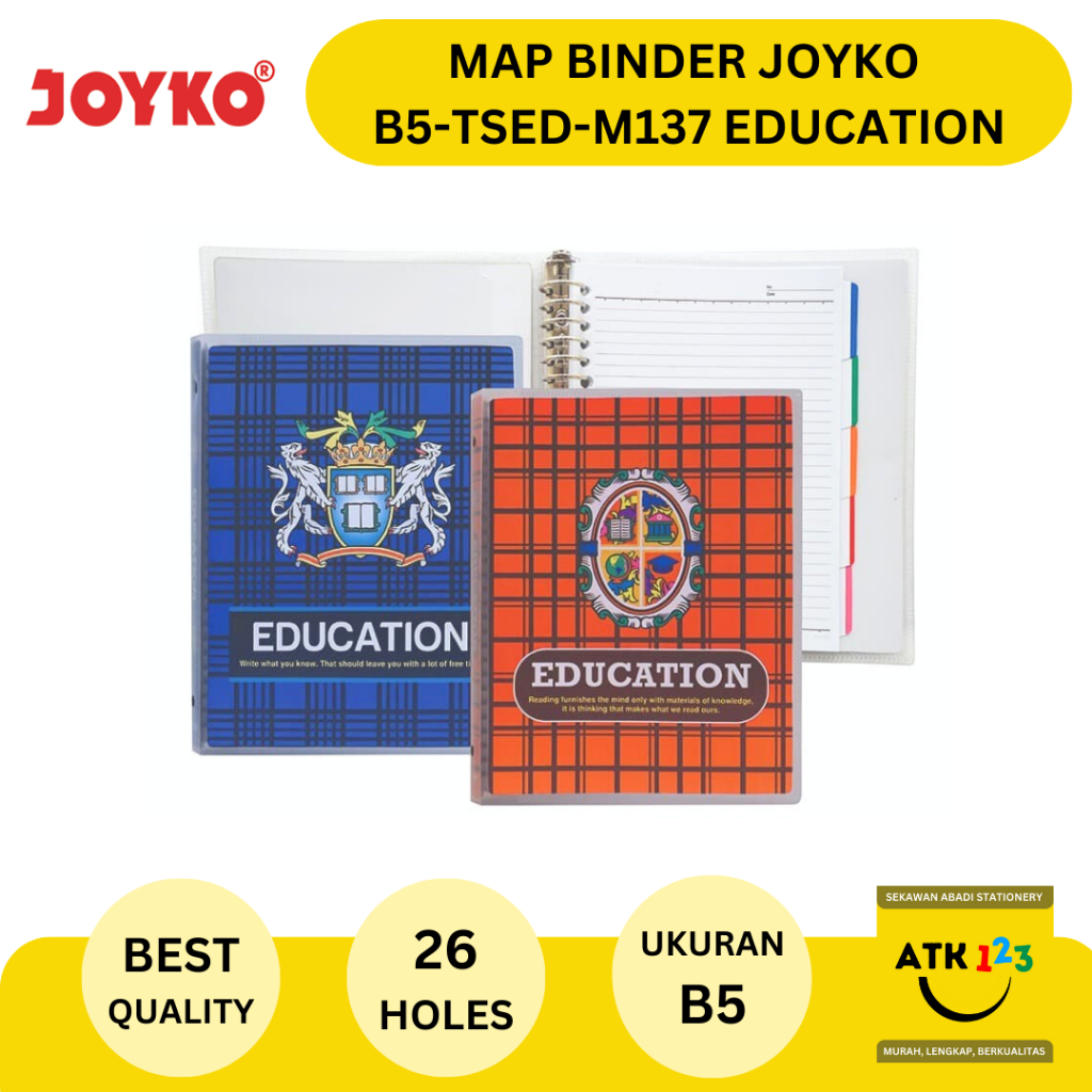 Jual Map Binder Buku Binder Kuliah Merk Joyko B5-TSAF-F141 Motif ...