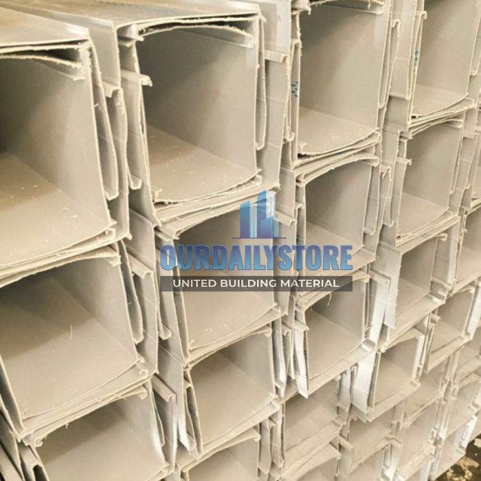 Jual Talang Kotak Putih 4" inch full 1 batang Strong PENGIRIMAN ...