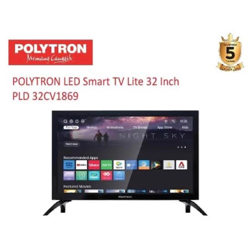 Jual TV LED SMART MURAH POLYTRON 32" / LED POLYTRON 32" MURAH / LED ...