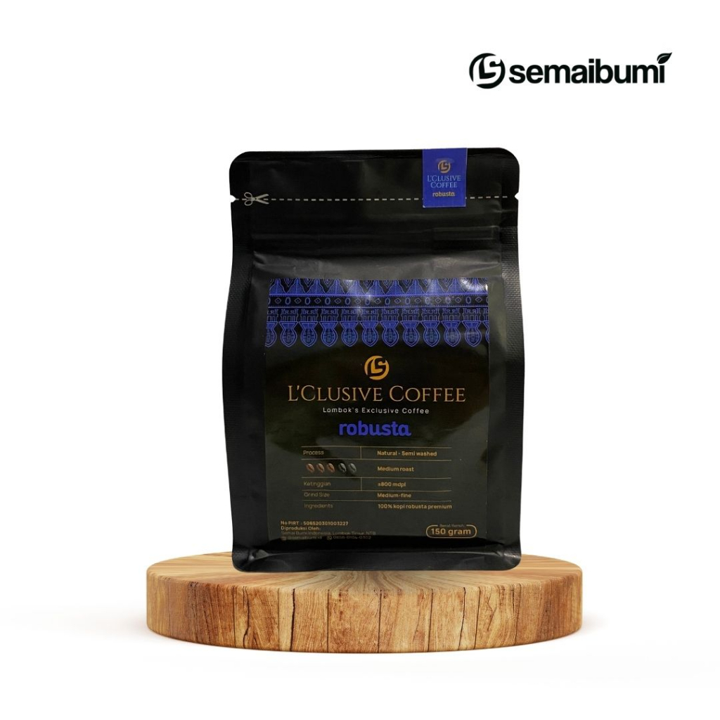 Jual L'CLUSIVE COFFEE Robusta Sajang 150 gr | Kopi Lombok | Kopi Sajang ...