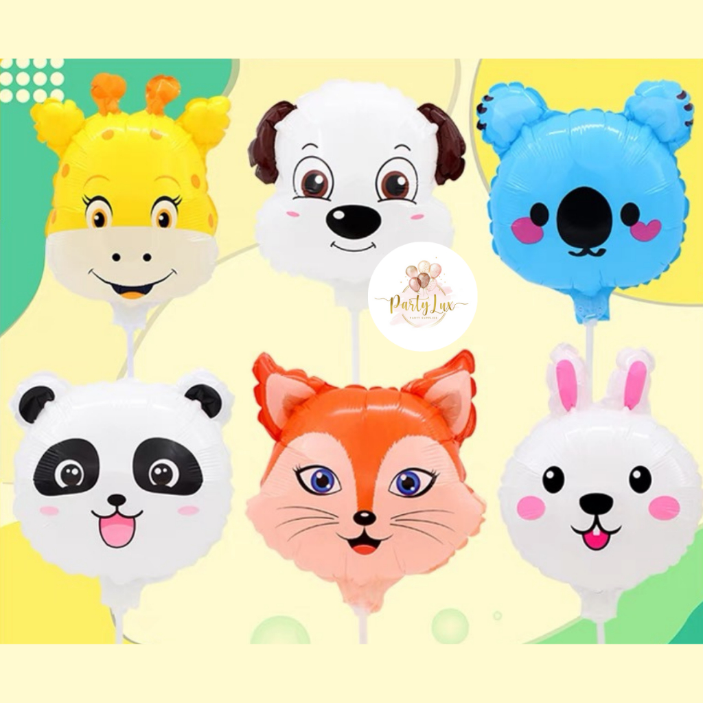 Jual Balon Kepala Hewan 40cm / Balon Karakter Animal / Balon Ulang ...
