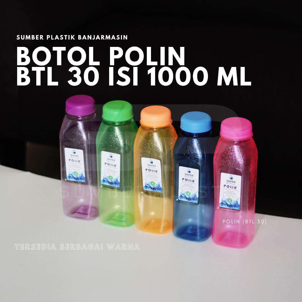 Jual Botol Minum Polin 1000 ml Warna Plastik (BTL30) | Shopee Indonesia