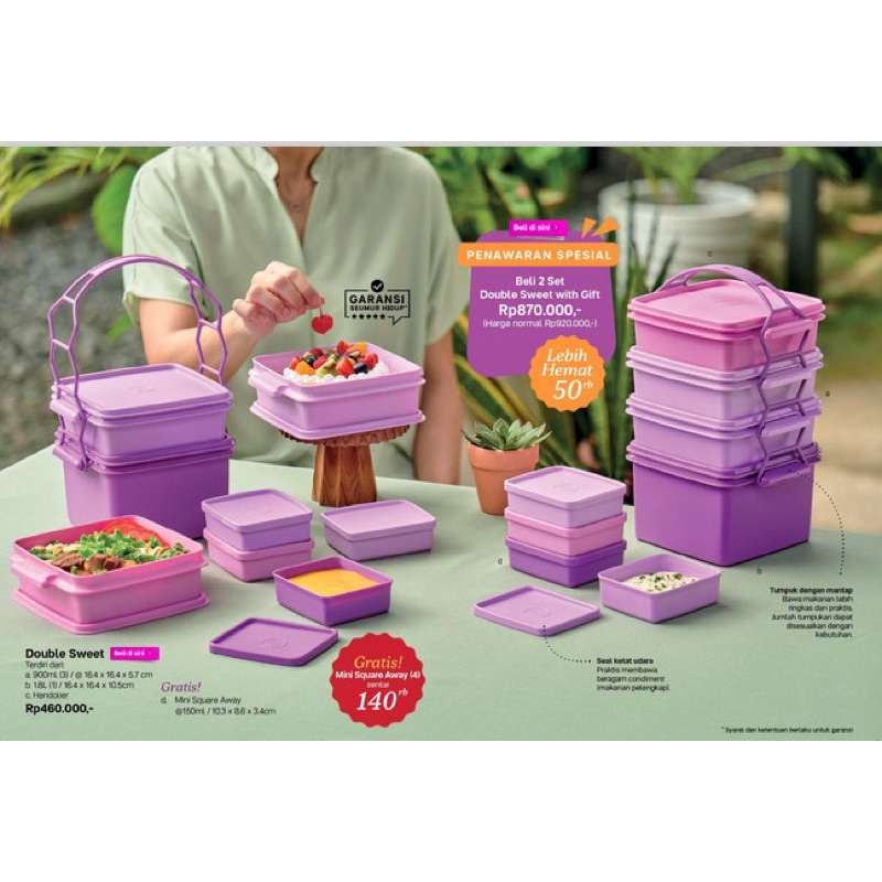 Jual Double Sweet by tupperware | Shopee Indonesia