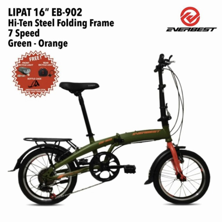 Jual (TERMURAH) Sepeda lipat 16 everbest 902 7 speed EB902 folding bike ...