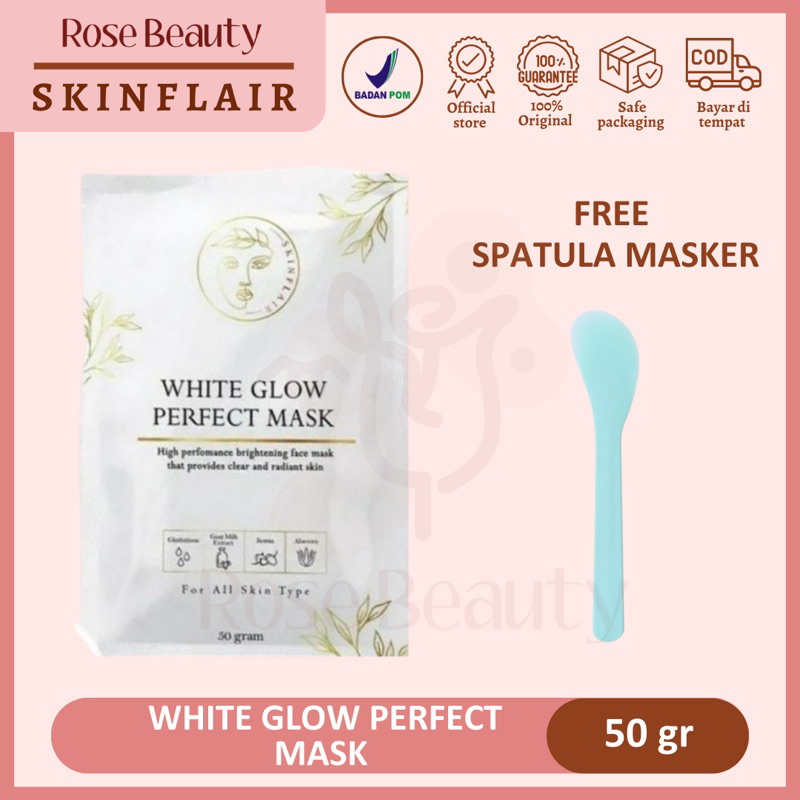 Jual [FREE SPATULA MASKER] SKINFLAIR WHITE GLOW PERFECT MASK MASKER ...