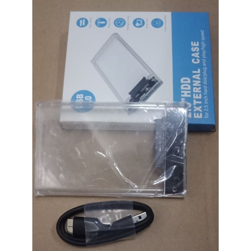 Jual Casing Hardisk External 2.5 inch Sata USB 3.0 Transparant Casing / Casing Transparan ...
