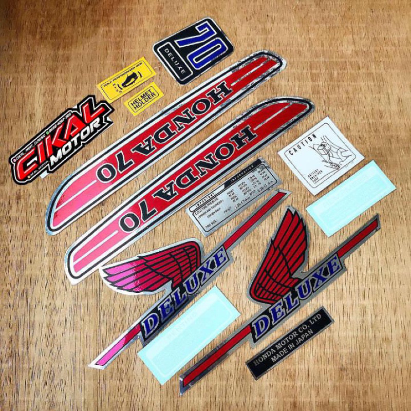 Jual sticker body c70 list body c70 emblem body c70 lis body honda c70 ...