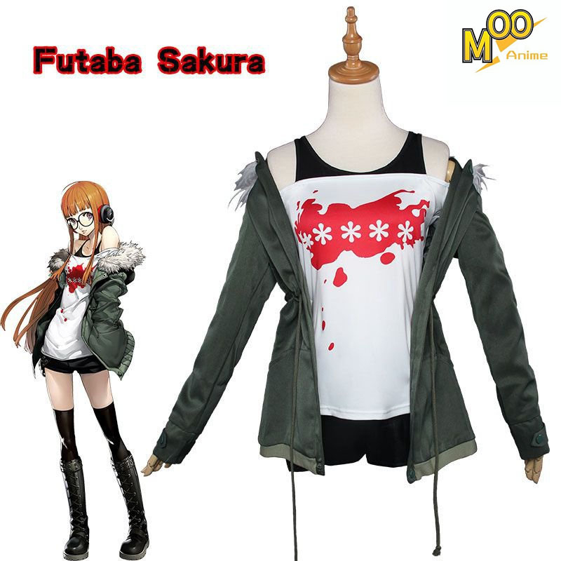 Jual Persona 5 Futaba Sakura Cosplay Costume Sakura cosplay Set and ...