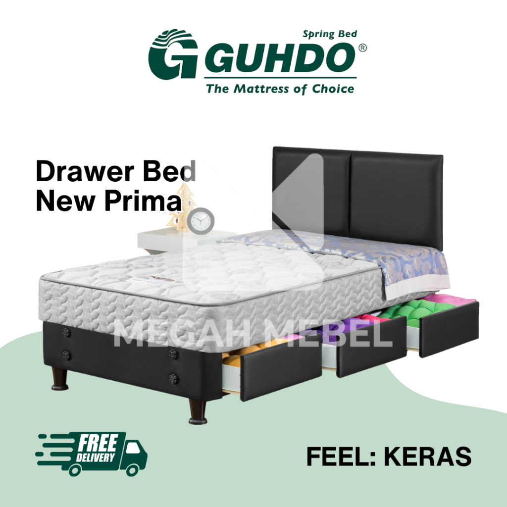Jual Springbed Guhdo Drawer Bed New Prima Laci | Shopee Indonesia