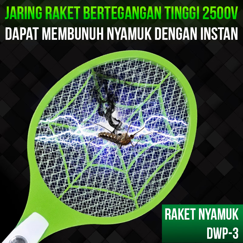 Jual Raket nyamuk multi colour charger usb insect killer DWP-3 bahan ...