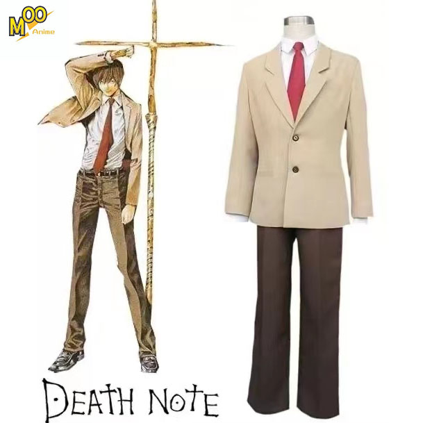 Jual DEATH NOTE cosplay costume Yagami Light cosplay Set and wig ...