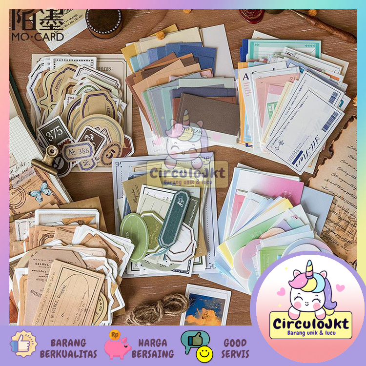 Jual 100 pcs Momo Note deco paper notes collection vintage retro kawai ...