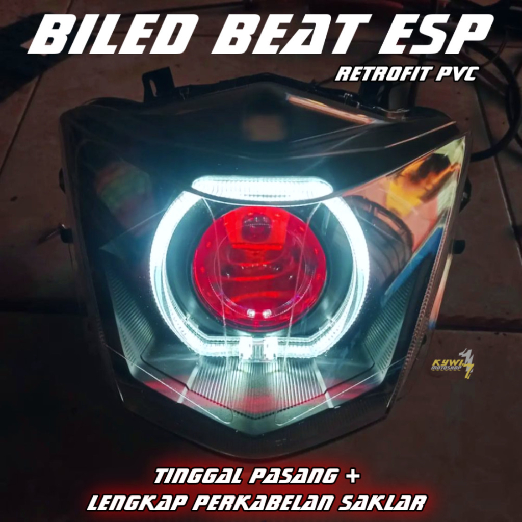 Jual Paket biled beat esp turbo SE EXPERIENCE retrofir PVC plus saklar ...
