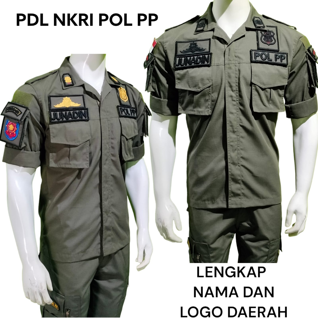 Jual pdl pol pp baju seragam satpol pp model NKRI | Shopee Indonesia