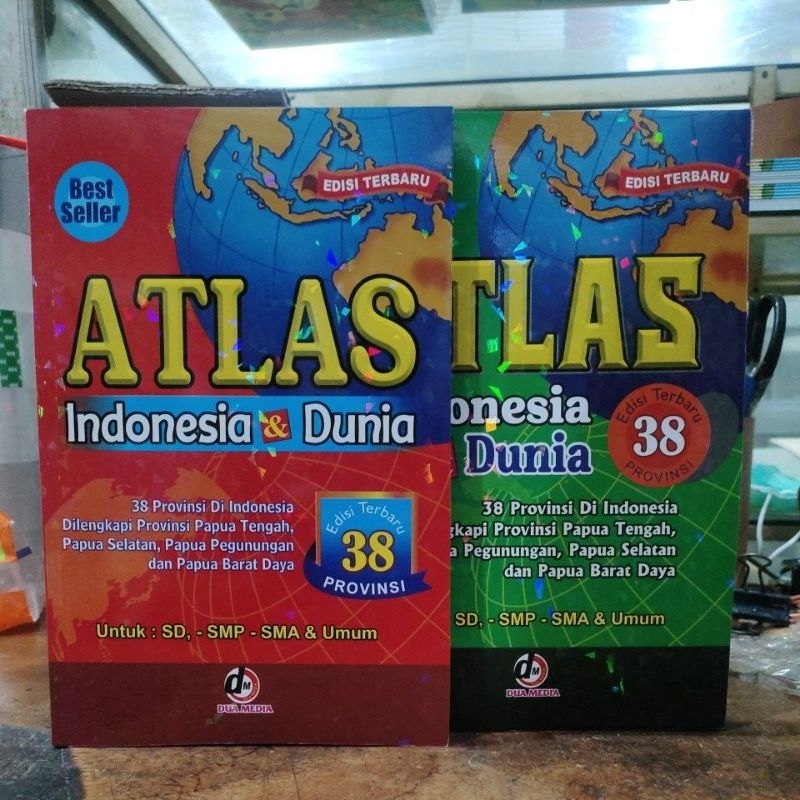 Jual Buku Atlas Indonesia Dan Dunia 38 Provinsi Edisi Terbaru Ukuran A5 ...