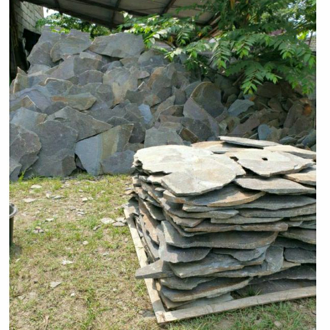 Jual BATU ALAM TEMPLEK LEMPENG ABU-ABU RANDOM ACAK | Shopee Indonesia