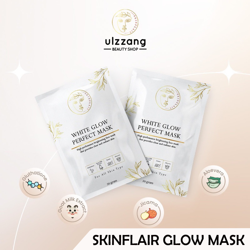 Jual SKINFLAIR WHITE GLOW PERFECT MASK | Shopee Indonesia