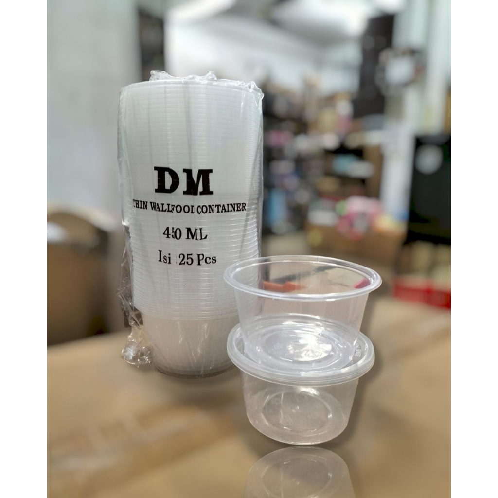 Jual DM Thin Wall Bulat Datar/Kemasan Salad Buah/Wadah Makanan ...