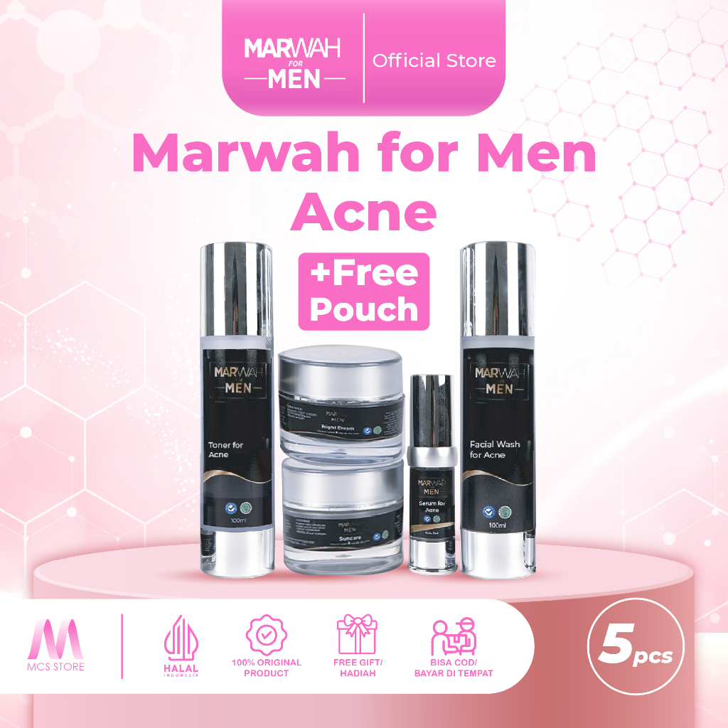 Jual Perawatan wajah pria berjerawat ringan maupun berat/Paket For Men ...