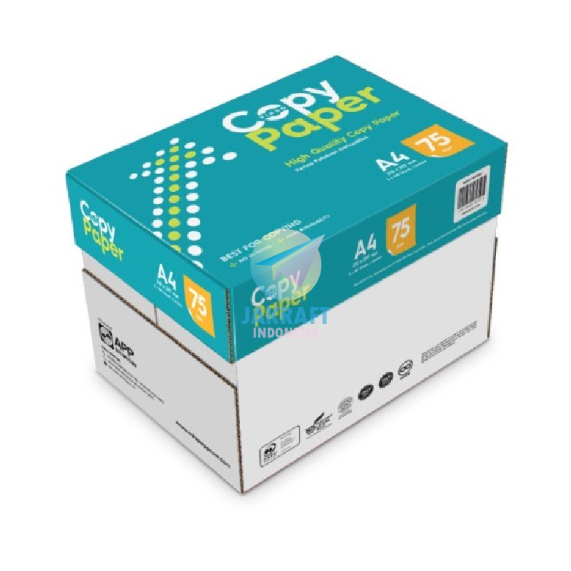 Jual 2500 Lembar Kertas Hvs A4 75 70 Gsm Gram Copy Paper