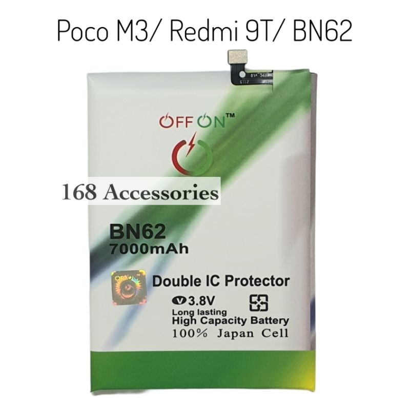 Jual Baterai Batre Offon Double Power BN62 Poco M3 Redmi 9T Battery ...