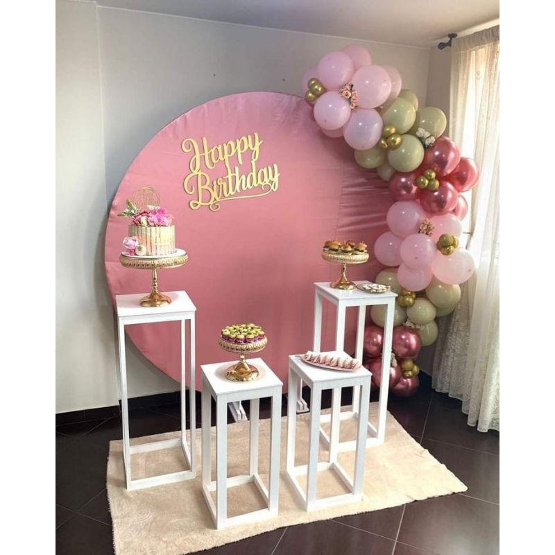 Jual Backdrop terbaru cover bulat bahan abutay filamin ukuran diameter ...