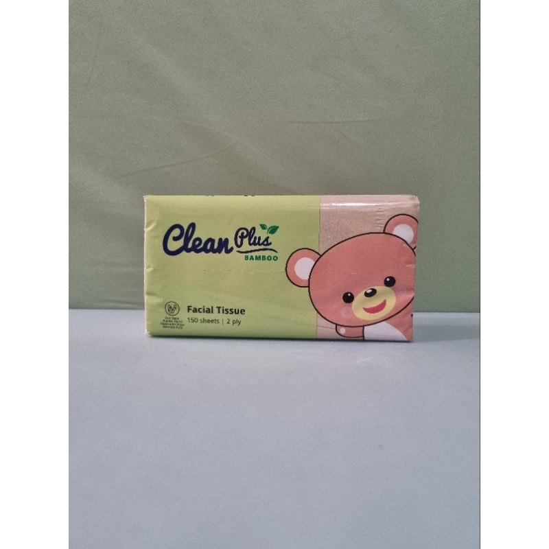 Jual CLEAN Plus facial tissue bamboo 150 sheets 2 ply | Shopee Indonesia