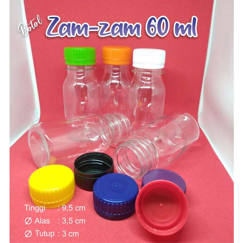 Jual Botol Zam - Zam 60 mili ( isi 100 ) | Shopee Indonesia