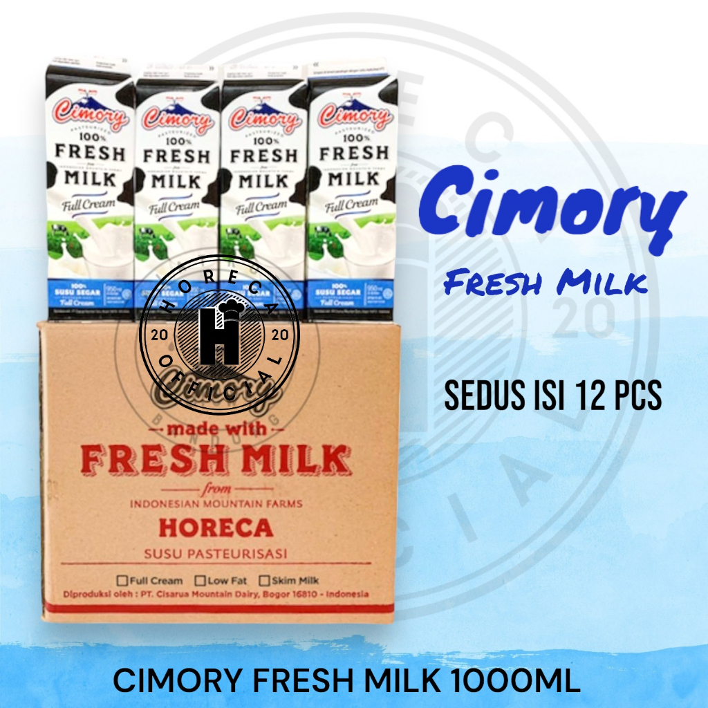 Jual GRA CIMORY FRESH MILK FULL CREAM 950 ML SEKARTON ISI 12 | Shopee ...