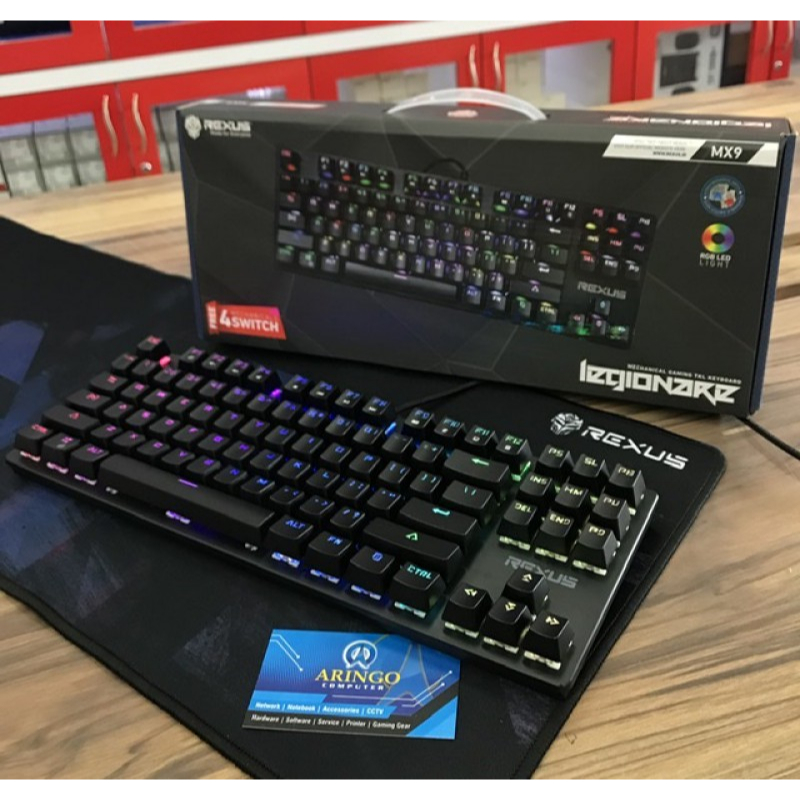 Jual Keyboard Rexus GAMING MECHANICAL RGB MX9 TKL BLACK-RED SWITCH ...
