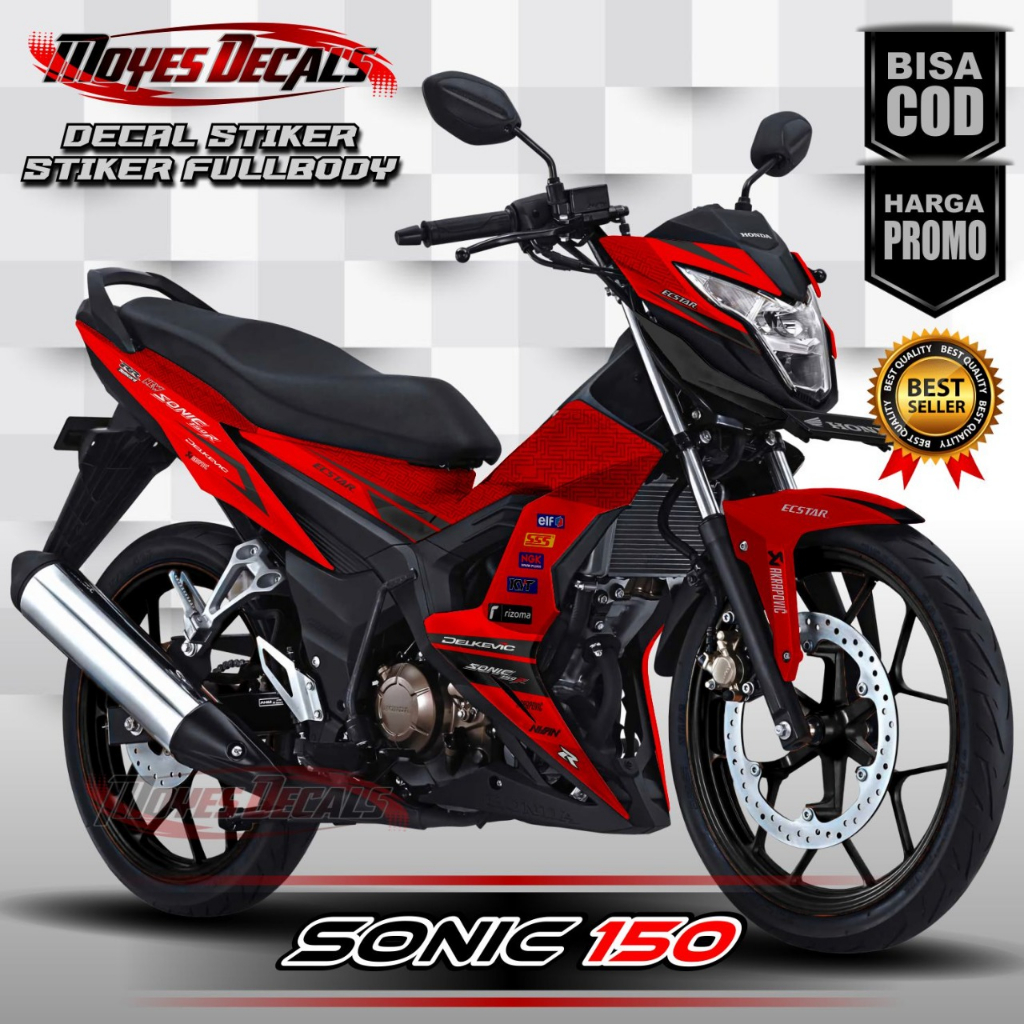 Jual (COD) Decal Sticker Honda Sonic 150R Full body - Dekal Skotlet ...