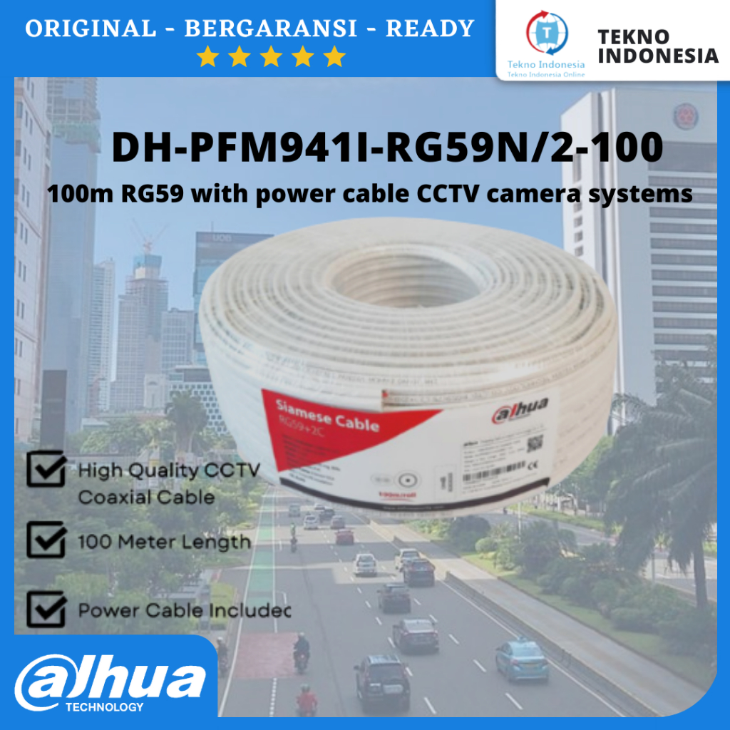 Jual Dahua Cable DH-PFM941I-RG59N/2-100 Coaxial 100M Kabel CCTV RG59 power | Shopee Indonesia