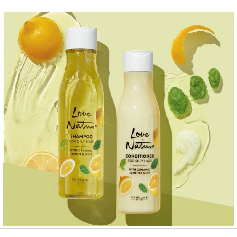 Jual Love Nature Shampoo For Oily Hair with Organic Lemon & MintLove ...