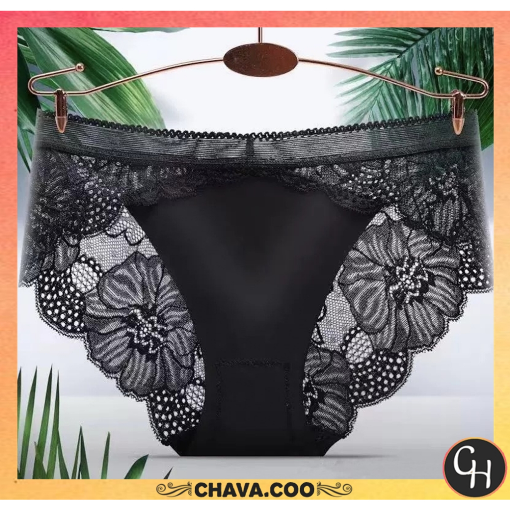 Jual CHAVA | CD453 CD Celana Dalam Wanita Seamless Motif Bunga Polos ...