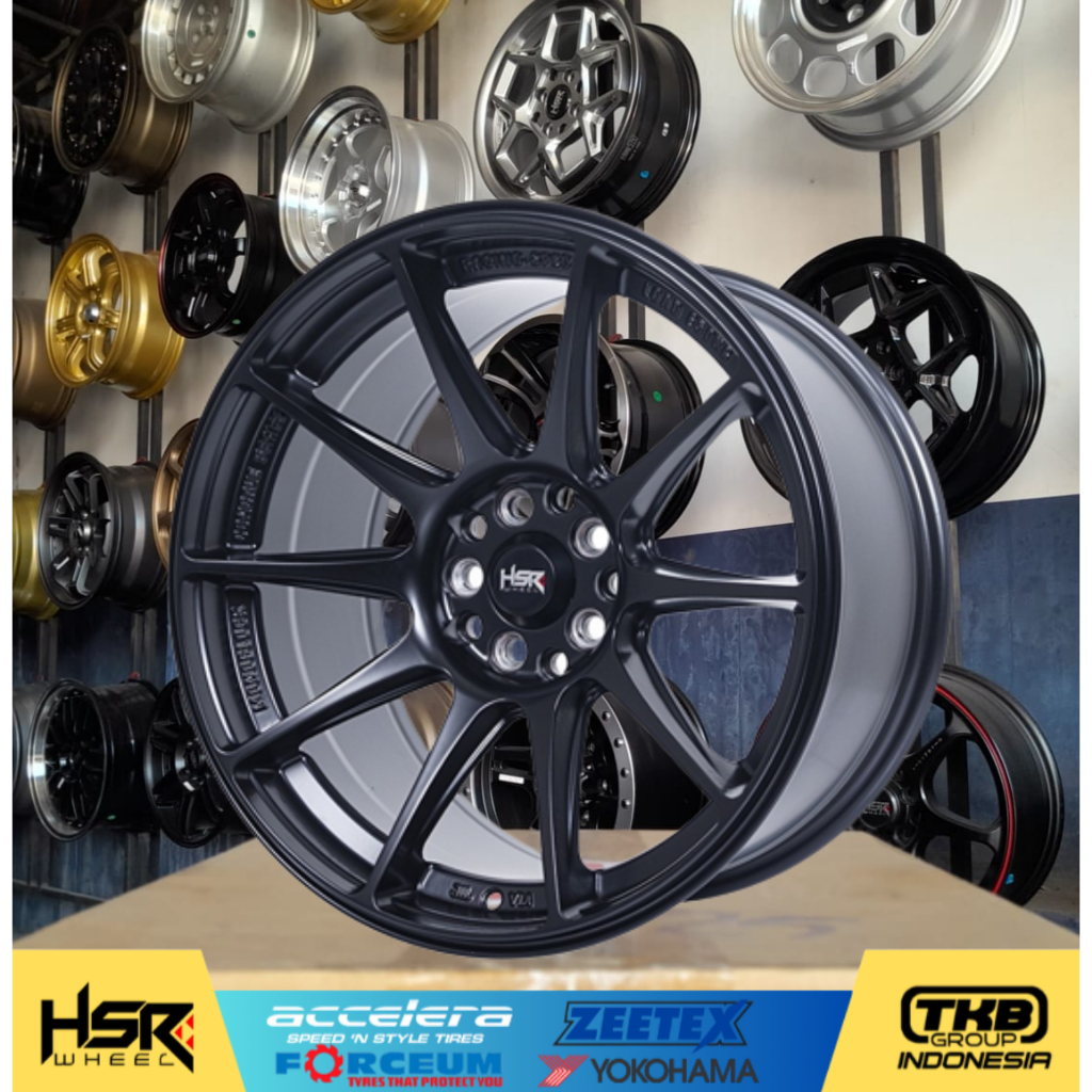 Jual velg hsr ring 17 shinjuku model jari jari velg celong r17 lebar 7 ...