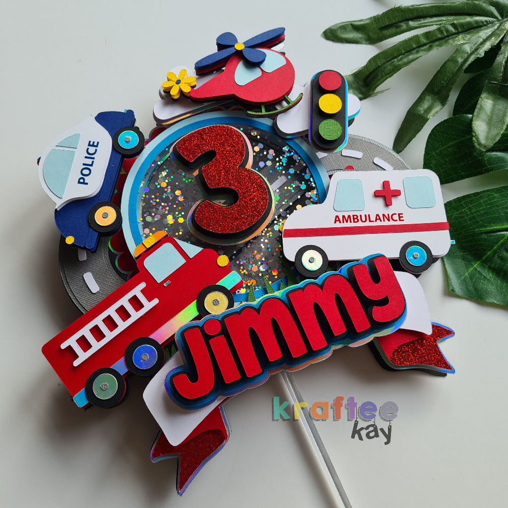Jual Cake Toppers 3D dan Lampu LED/Dekorasi ulang tahun anak gambar ...