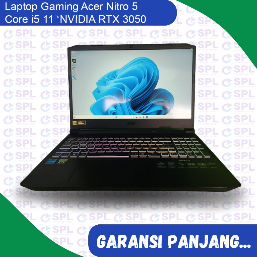 Jual Promo!!! Laptop Gaming Acer Nitro 5 Core i5 11th NVDIA RTX3050 ...