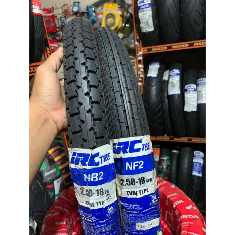 Jual Ban luar irc NR2 NF2 250-18 tubetype clasik GL ,win motif lurus ...
