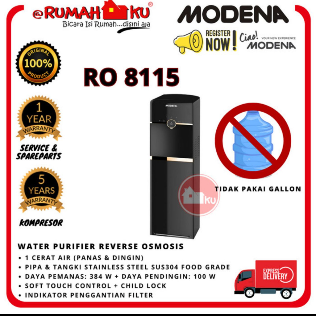 Jual WATER PURIFIER MODENA IGIENICO - RO 8115 | Shopee Indonesia